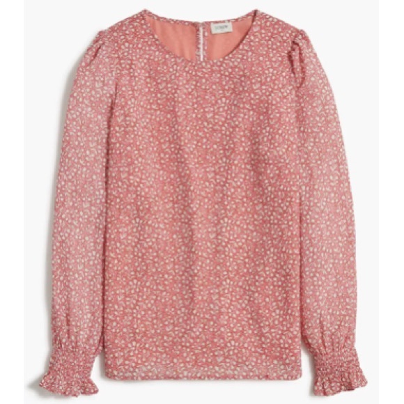 J. Crew Factory | Tops | Nwt Jcrew Factory Top Xl In Pink Ivory | Poshmark